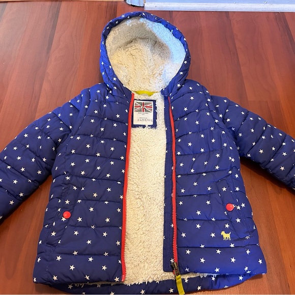 Boden | Jackets & Coats | Mini Boden 2in Padded Faux Sherpa Lined Coat ...